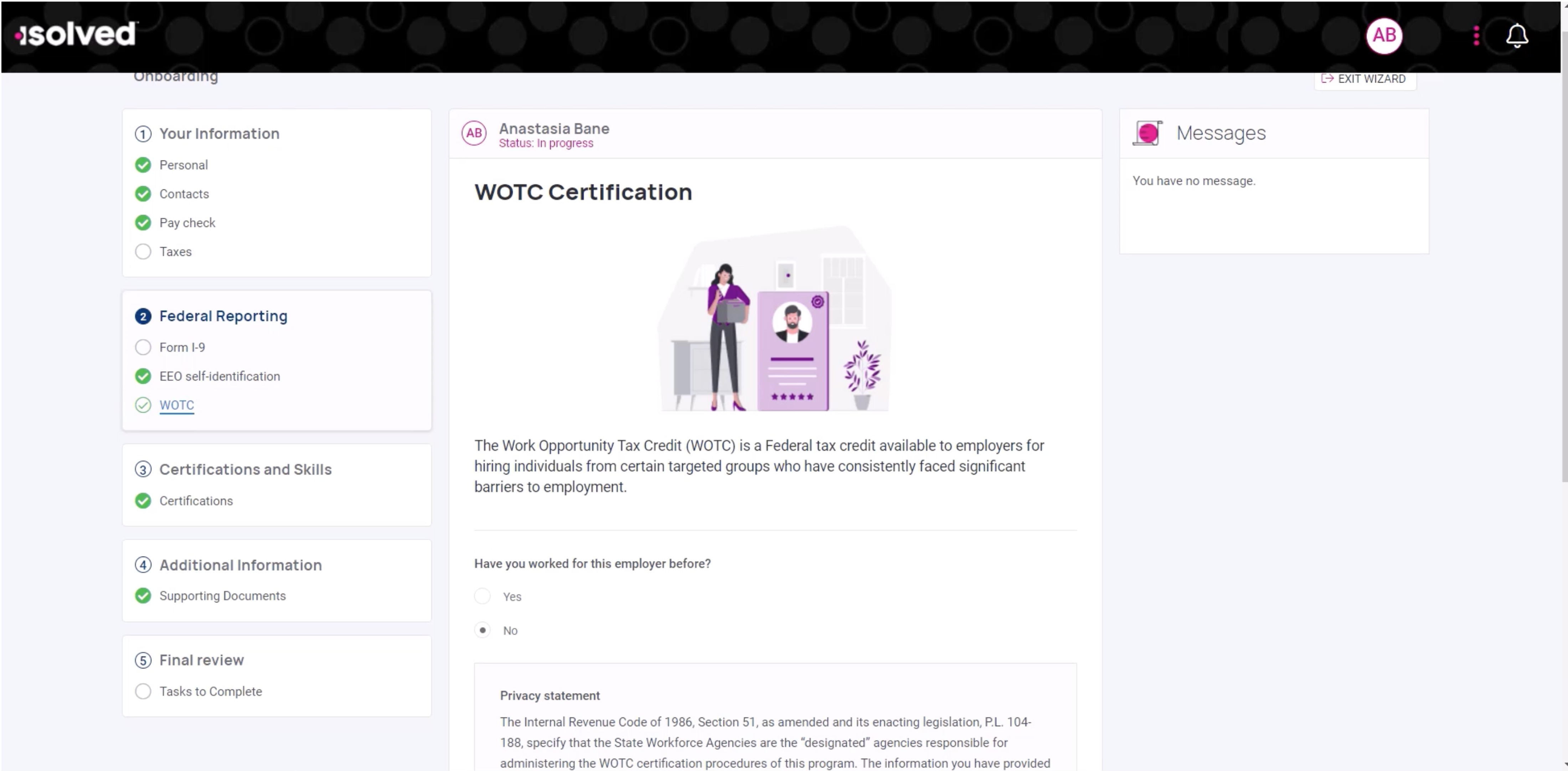 isolved WOTC Management | isolved Marketplace